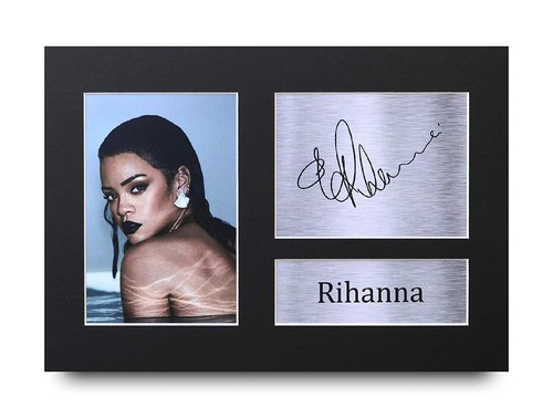 Rihanna Signed Pre Printed Autograph A4 Photo Gift For a Pop Fan | eBay