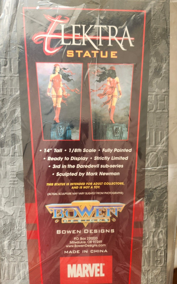 RANDY BOWEN - ELEKTRA Painted Statue NIB! Lim. Ed. 100/3000 | eBay