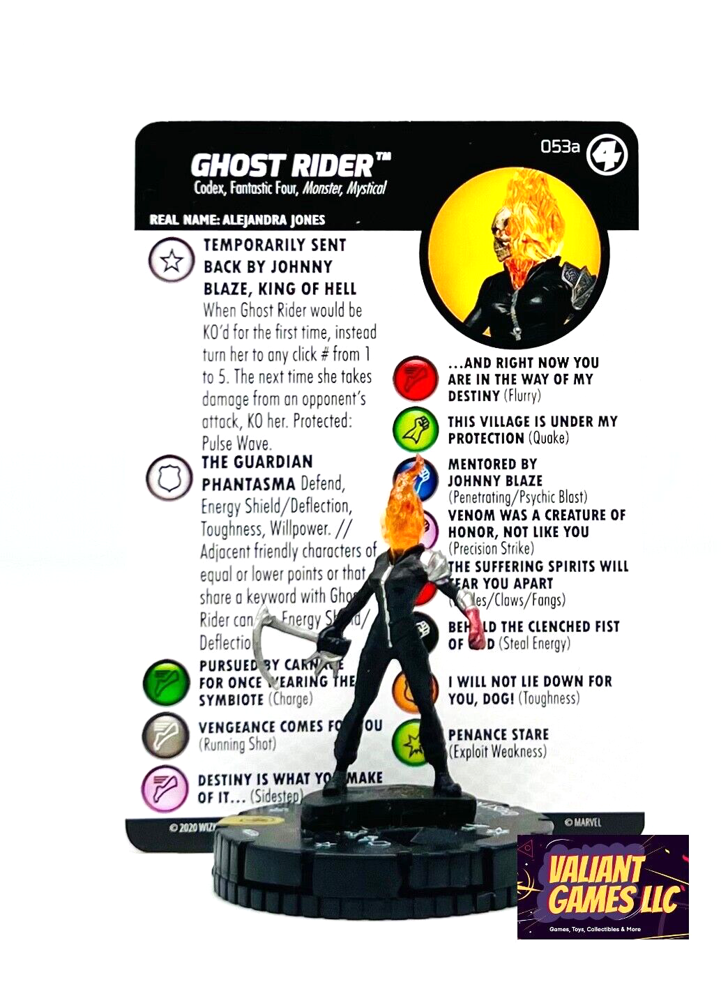 Marvel Heroclix Ghost Rider #053a w/ Card Fantastic Four Set | eBay