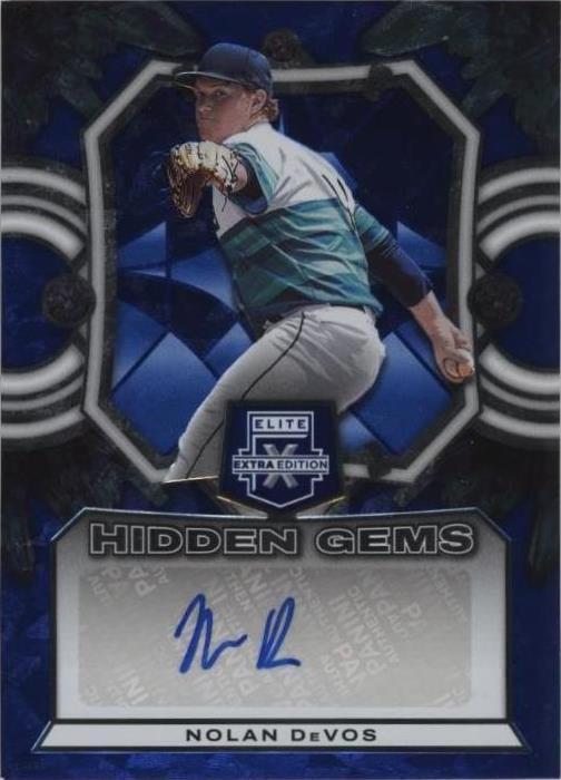 2023 Panini Elite Extra Edition - Hidden Gems Nolan DeVos #HG-NDV Blue ...