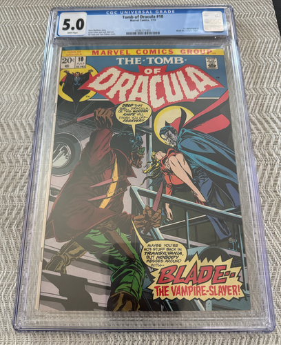 Tomb Of Dracula #10 CGC 5.0 First Appearance of Blade (Marvel, 1976) | eBay