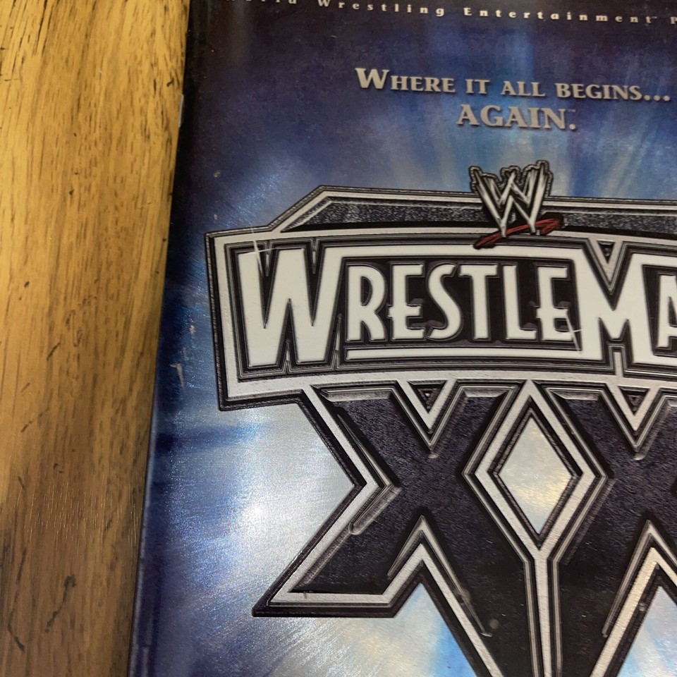 WWF Wrestlemania 20 XX Wrestling Program magazine | eBay
