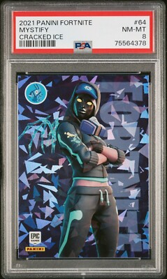 2021 Panini Fortnite #64 Mystify Cracked Ice Crystal Shard Series 3 PSA ...