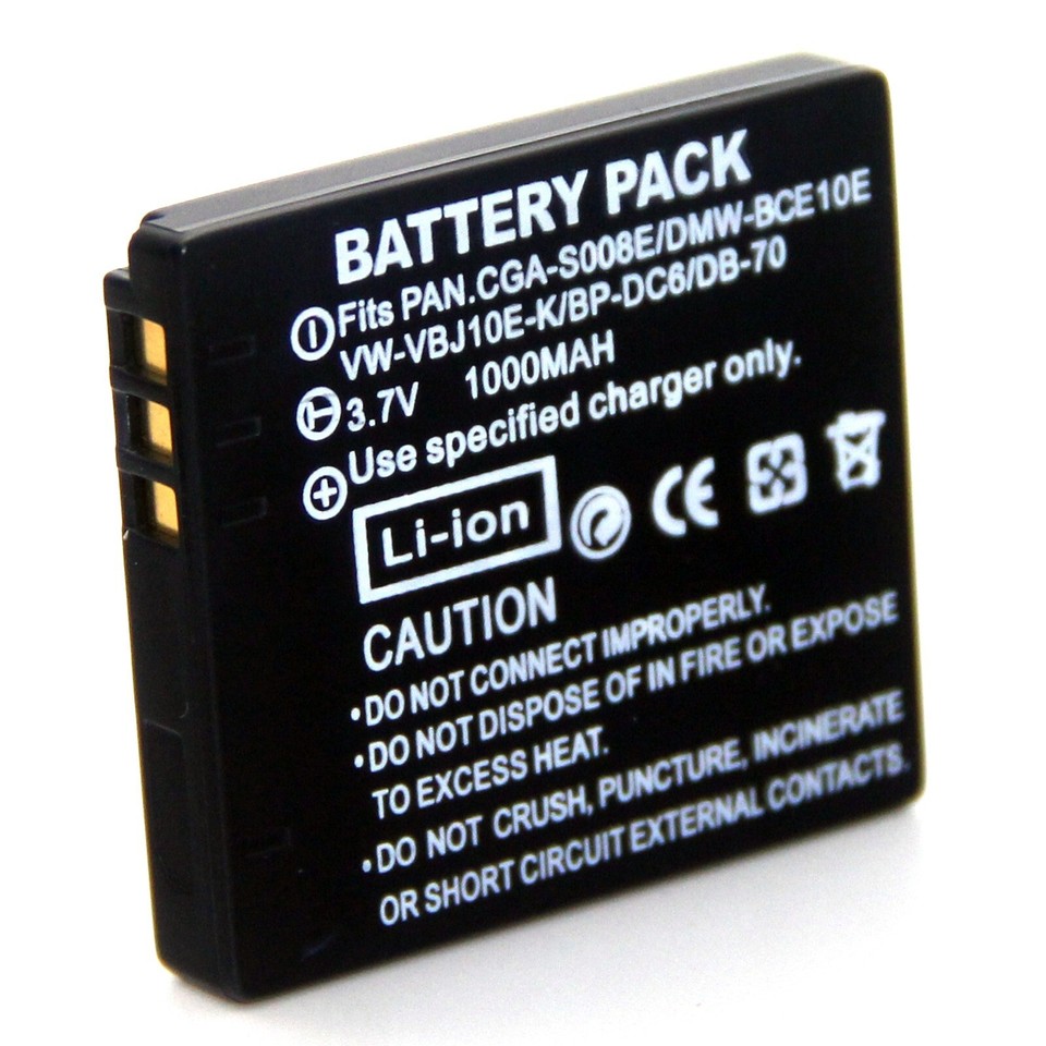 Battery Pack For PANASONIC VW-VBJ10 VW-VBJ10E-K VW-VBJ10PP1K RP-BP70L ...