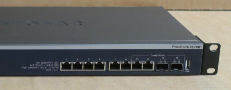 NETGEAR Xs708t 8 Port 10gigabit Smart Managed Switch for sale online | eBay