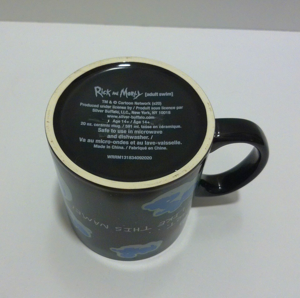 Rick And Morty Official Adult Swim "Fart...I Like This Name!” Coffee ...