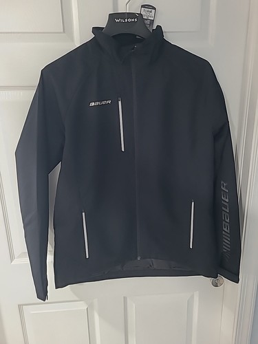 BAUER SUPREME LIGHTWEIGHT TEAM JACKET - ADULT LARGE - BLACK - NEW WITH ...