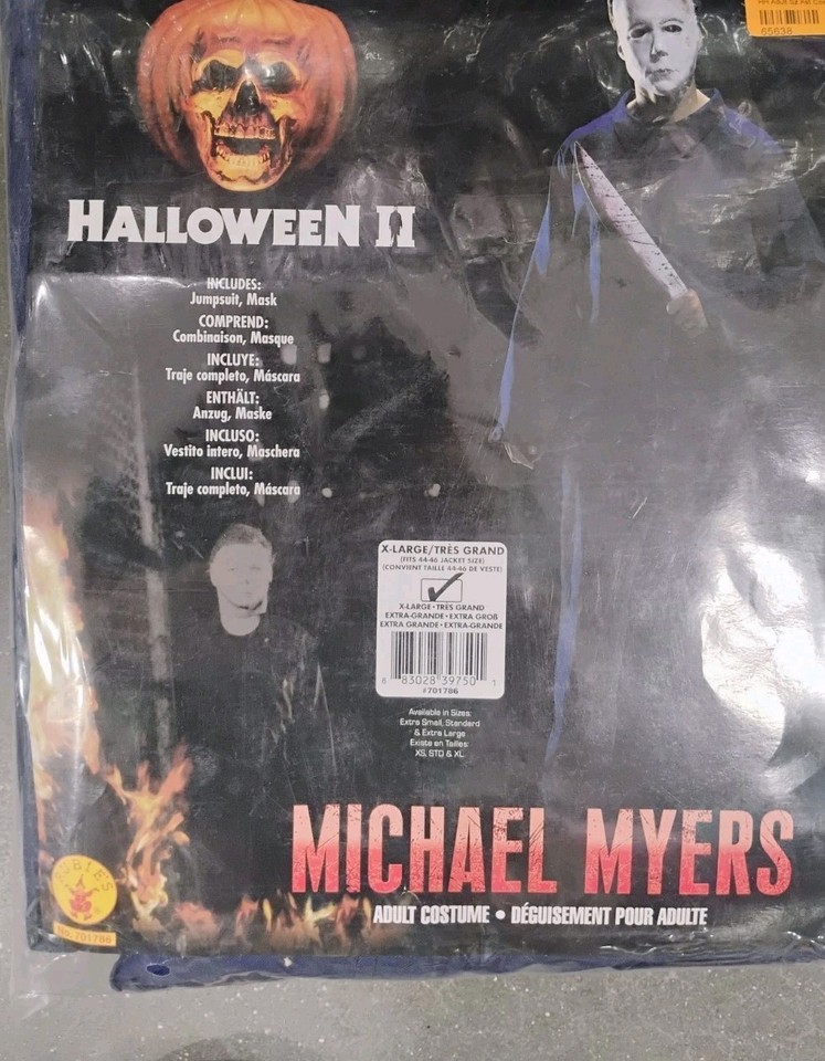 Spirit Halloween Michael Myers Costume Blue Mechanic Jumpsuit & Mask Standard | eBay