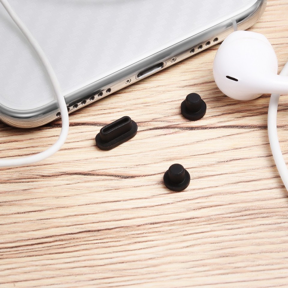 10 Pcs Silicone Earphone Jack Plugs And Type Plugs Compatible For ...