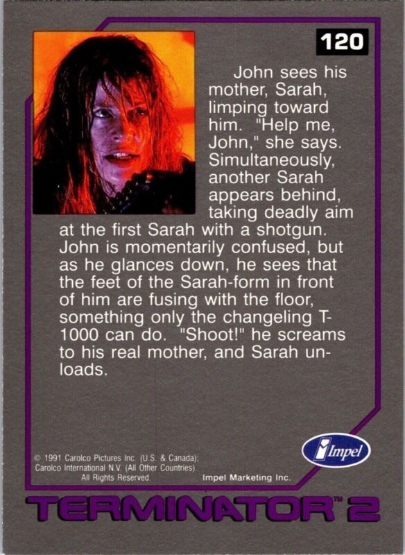 1991 The Real Sarah Connor Seals Her Fate 120 Terminator 2: Judgment ...