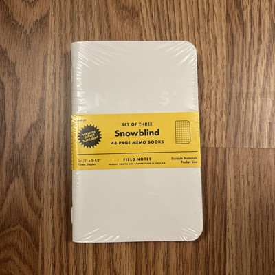 COLOR-CHANGING “Snowblind” Field Notes Memo Books. SOLD OUT 2015 ...