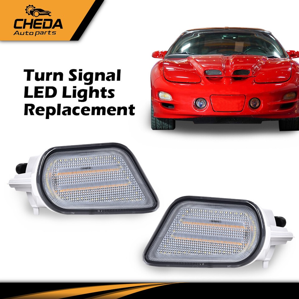 LED Turn Signal Lights Lamp Fit For 1998-2002 Pontiac Firebird Trans Am ...