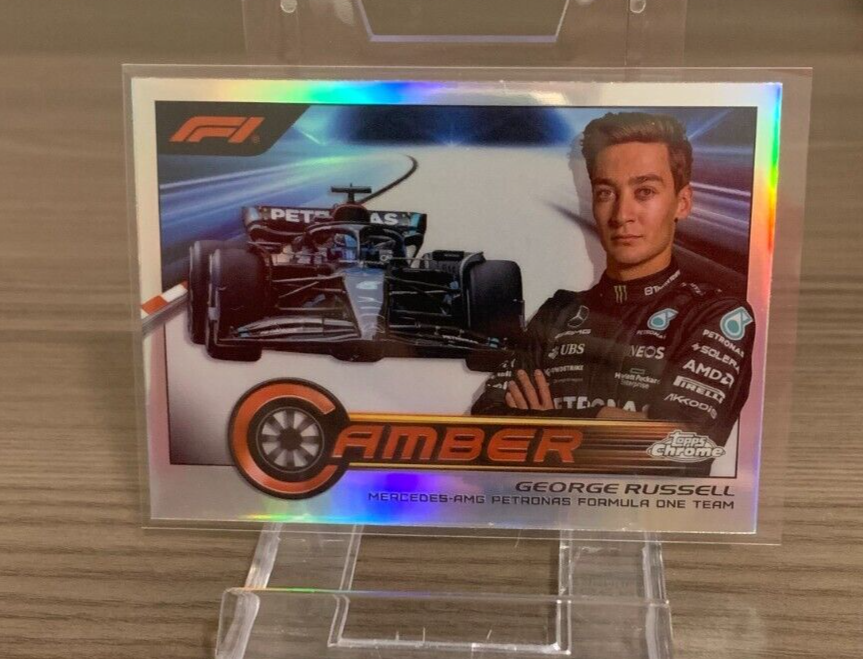2023 Topps Chrome Formula 1 F1 GEORGE RUSSELL CAMBER REFRACTOR CAM ...