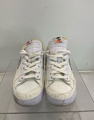 Nike Sacai x Blazer Low White Patent & Beige Lace-Up Nike Sacai x Blazer Low White Patent & Beige Lace-Up