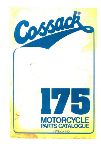 Cossack Motorcycle Motorbike 175 Spare Parts Manual | eBay
