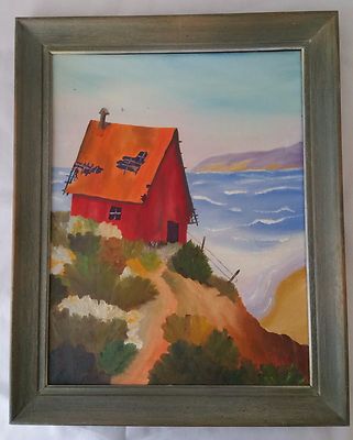 Impressionism Seascape Oil Painting on Board Singed G. Reed 1971 | eBay