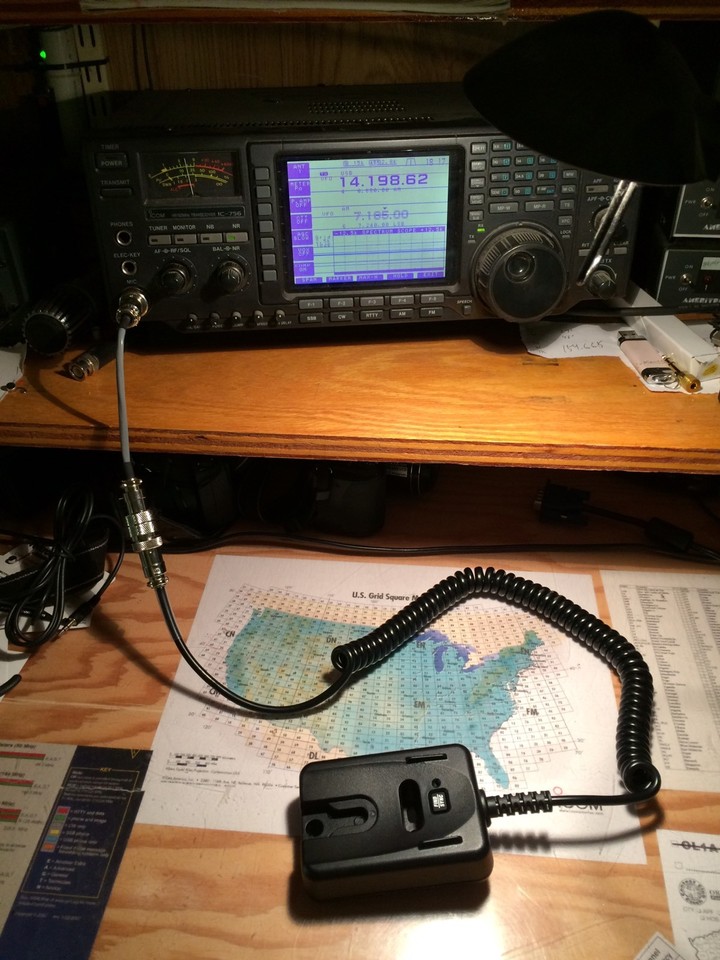 W2ENY CABLE fits Uniden BC906W Wireless Speaker Mic to Icom 7300 9700 ...