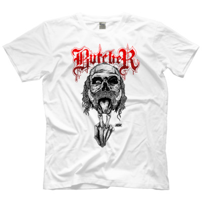 The Butcher - Skull AEW Official T-Shirt | eBay