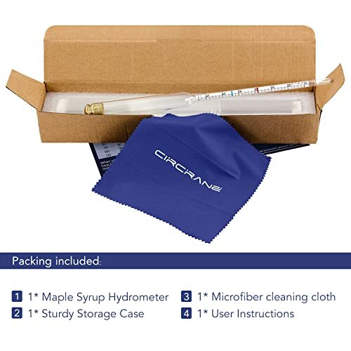 Maple Syrup Hydrometer with BRIX & Baume Scales Density Meter for Sugar ...