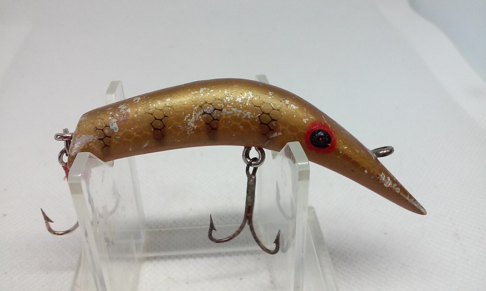 Vintage Lazy Daze Bait Co LAZY DAZY Gold Perch 3" Diving Crankbait ...