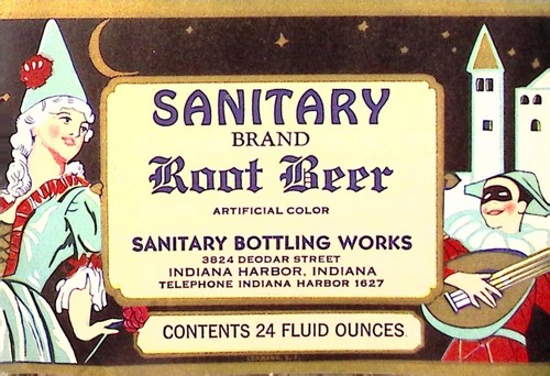 Sanitary Brand Root Beer Paper Label Vintage | eBay