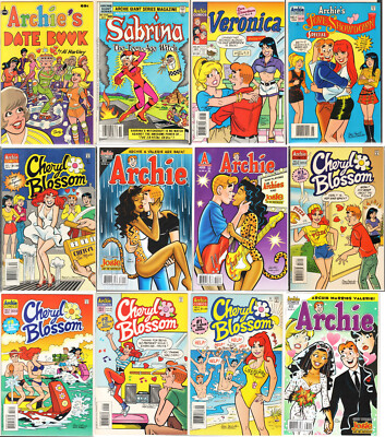Lot 12 Archie Comics Betty & Veronica, Cheryl Blossom, Sabrina, Valerie ...
