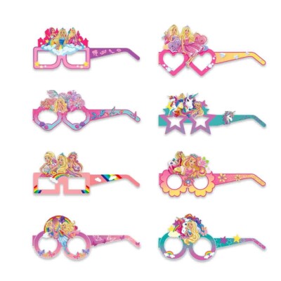 Set of 8 Barbie Party Glasses Eye Masks Birthday Dress-up Party | eBay ...