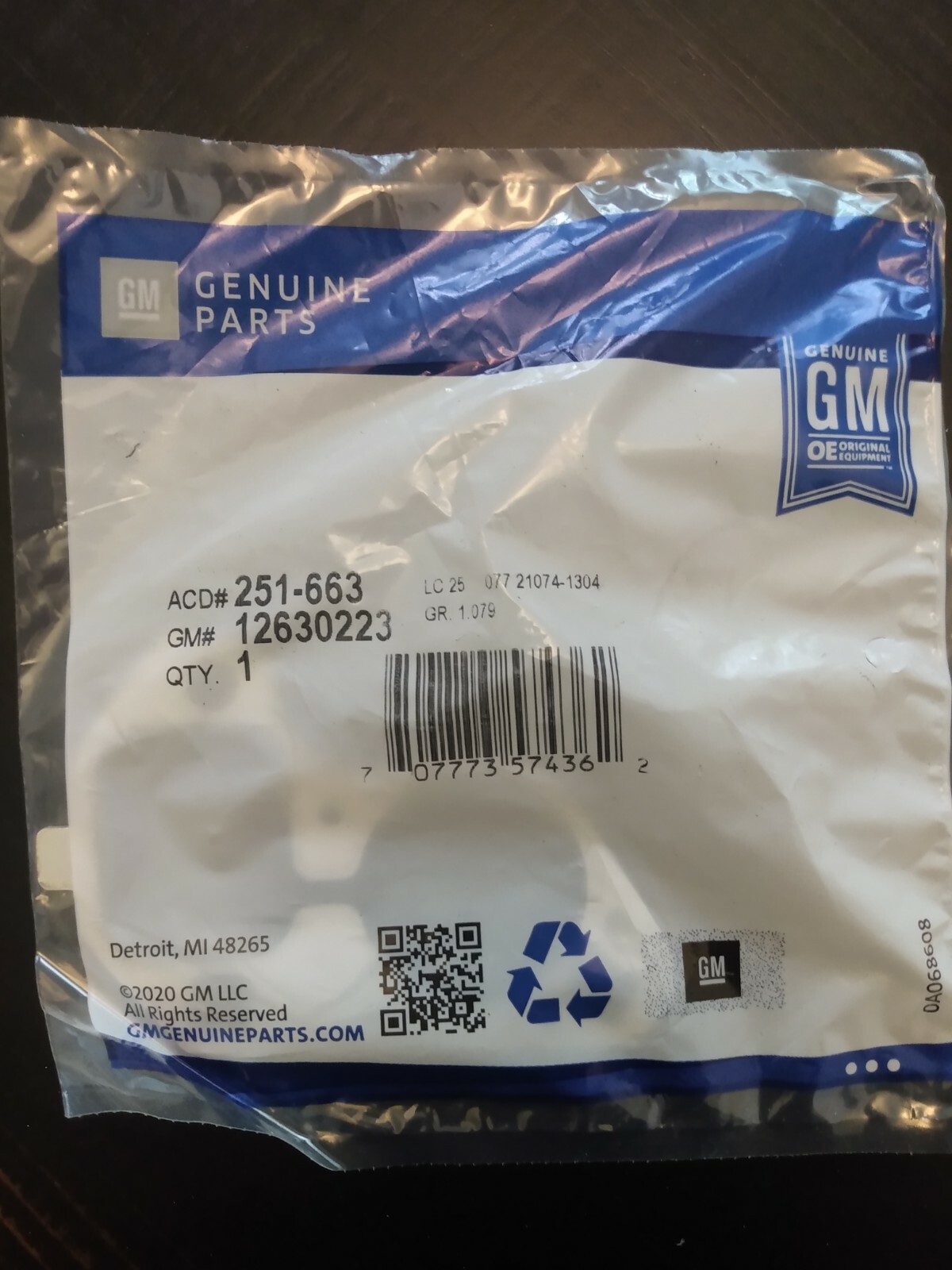 ACDelco GM OEM Engine Water Pump Gasket 12630223 | 12630223 | Aftermarket