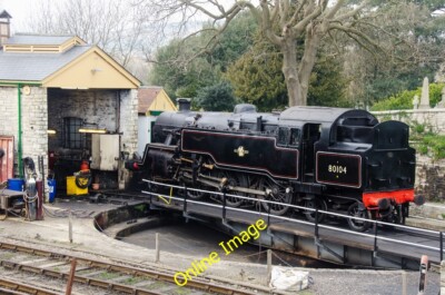 Photo 6x4 Swanage Station Turn Table Steam train on the turntable by ...