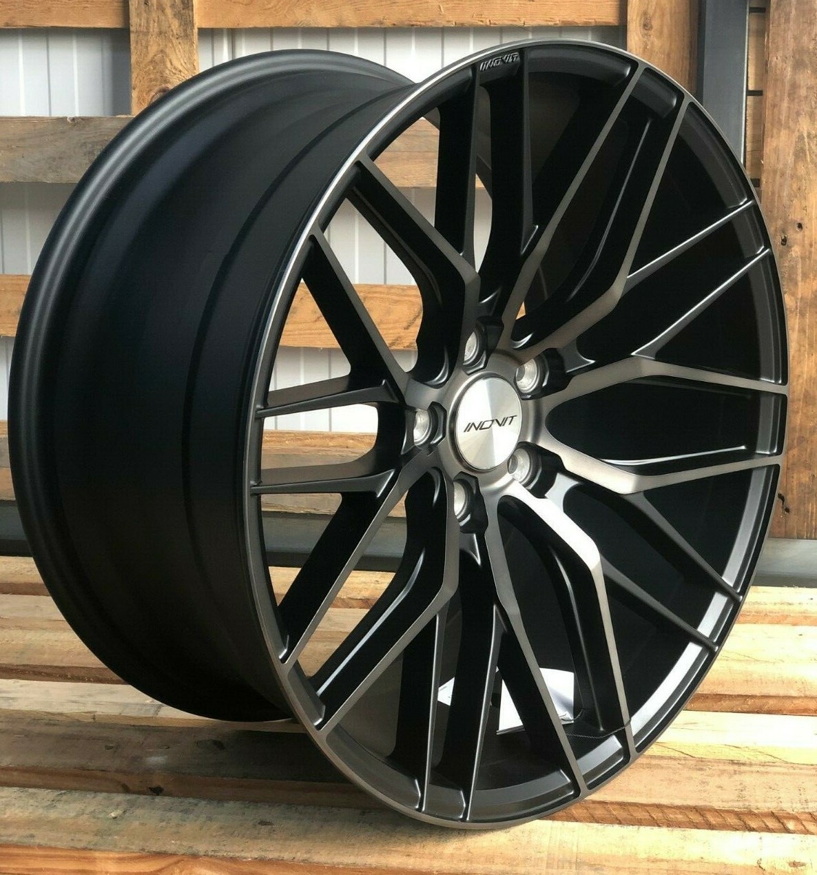 20" Inovit Blitz Alloy Wheels 5x112 Black MF fits Mercedes S Class ...