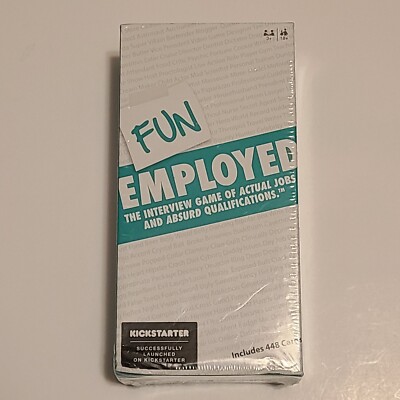 Funemployed Card Game Kickstarter 2016 Mattel Party | eBay