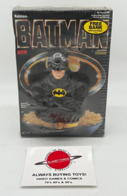 Batman Cereal & Bank Vintage 1989 Ralston NEW Sealed | eBay
