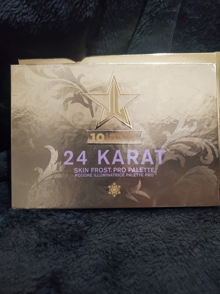 Jeffree Star Gold Bundle Skin Frost Pro Palette, Bag, Lip Oil NEW | eBay