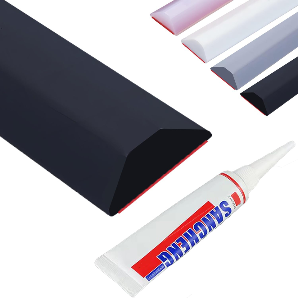 78'' Bathroom Water Barrier,Collapsible Shower Threshold Water Dam ...