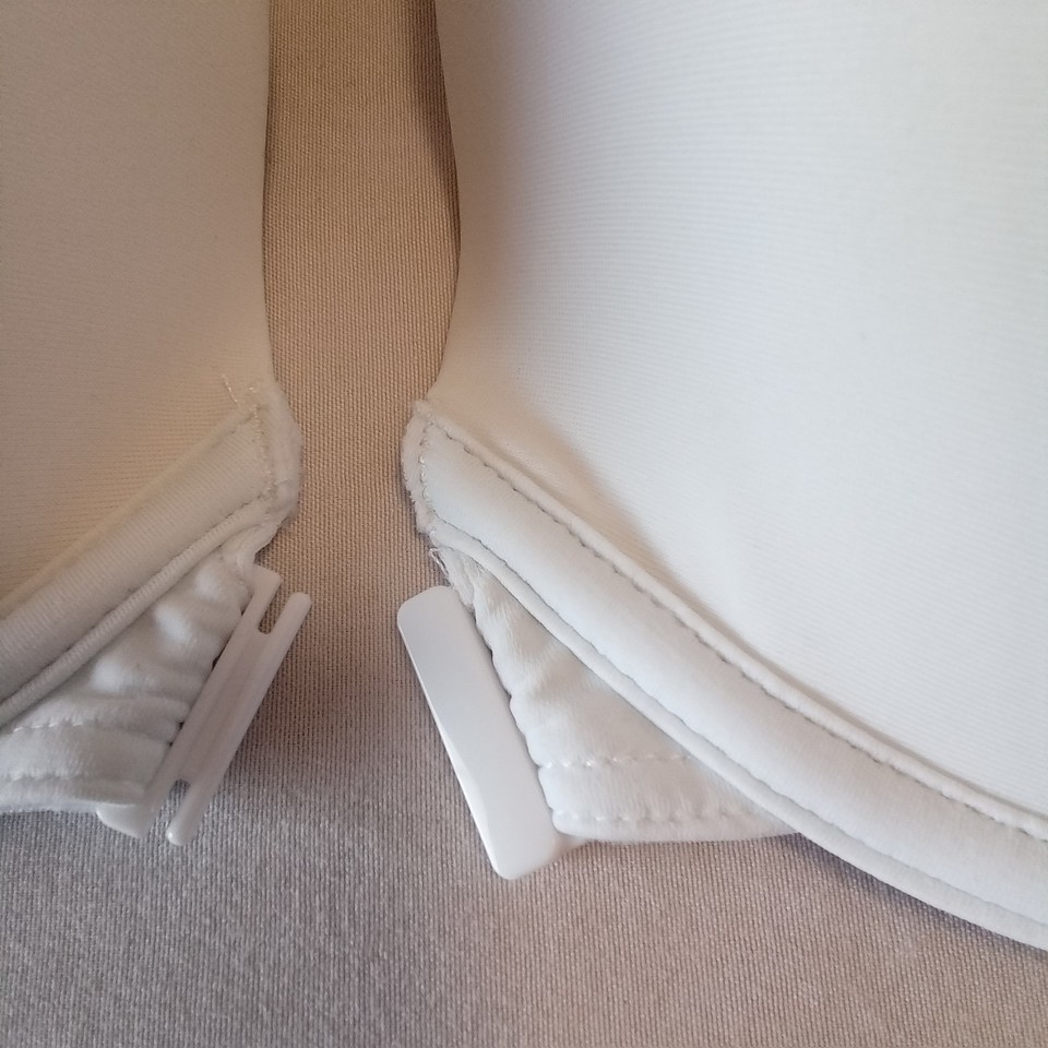 Leading Lady 5415 The Brigitte White Racerback Front Close Underwire Bra 46A | eBay