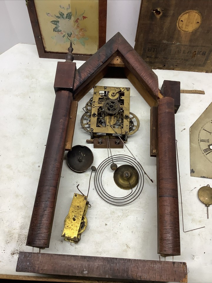 Antique E.N.Welch Gothic Steeple Clock Parts “OLD” Parts | eBay