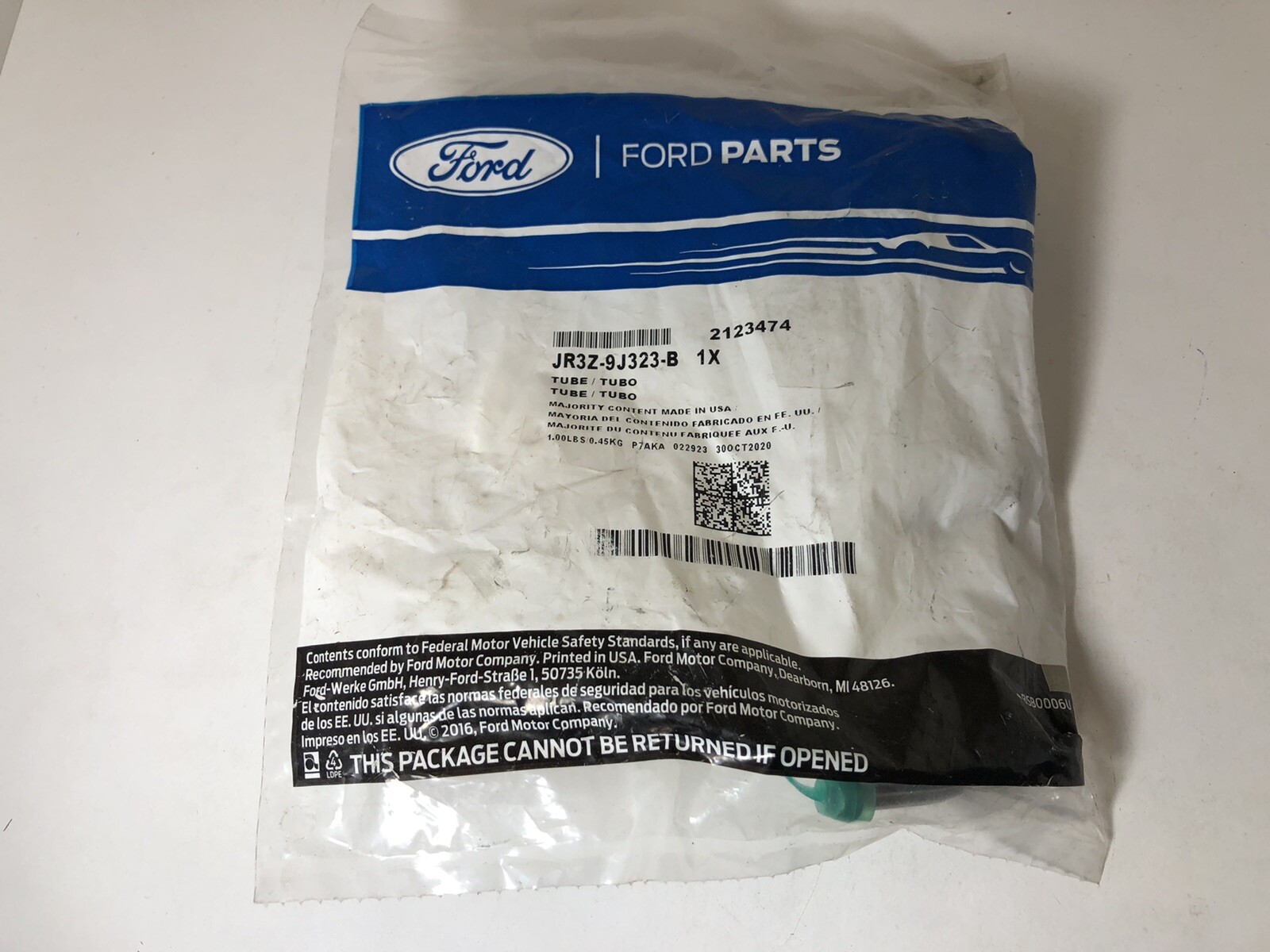 Ford OEM Oil Tube Assembly JR3Z-9J323-B 2018 Ford F-150 Mustang 5.0L ...
