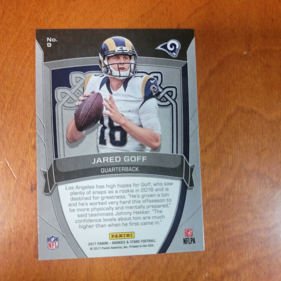 Jared Goff 2017 Rookies & Stars Crusade Blue Prizm Los Angeles Rams ...