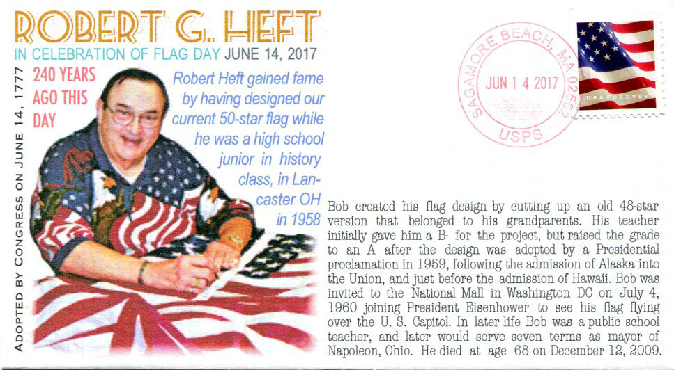 COVERSCAPE computer generated Flag Day 2017, Bob Heft event cover | eBay