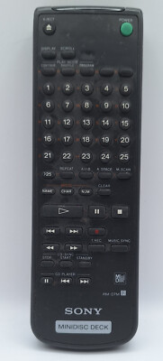 Sony Minidisc Deck,Remote Tested, Works | eBay