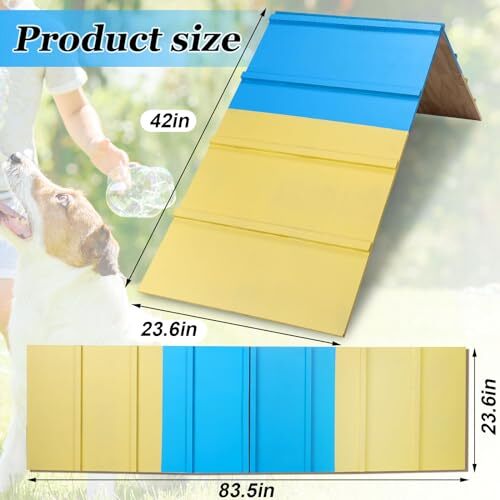 Dog Agility Equipment 83.5 x 23.6 Inch Agility A-Frame Agility Training ...