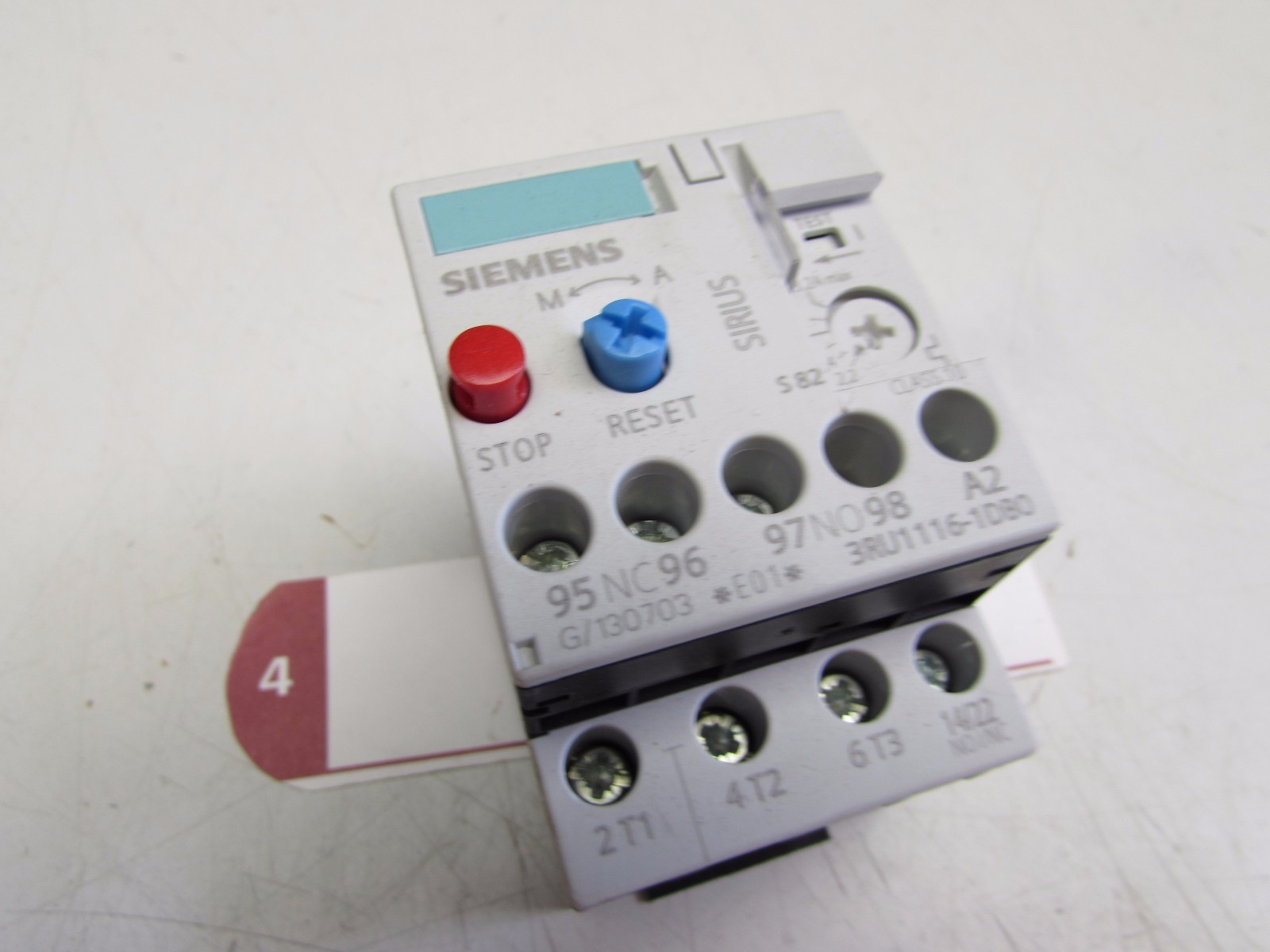 SIEMENS SIRIUS OVERLOAD RELAY 3RU1116-1DB0 2.2-3.2A 600VAC XLNT CONDITION M/O!! | eBay