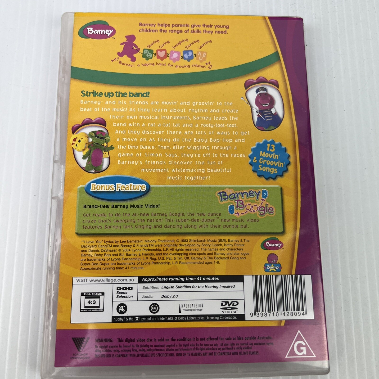 Barney - Movin' & Groovin' (DVD) for sale online | eBay
