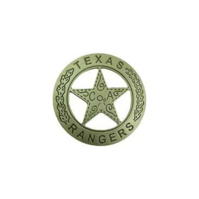 Texas Rangers Police Badge US Genuine Military Issue Lapel Hat Pin 1-9/ ...