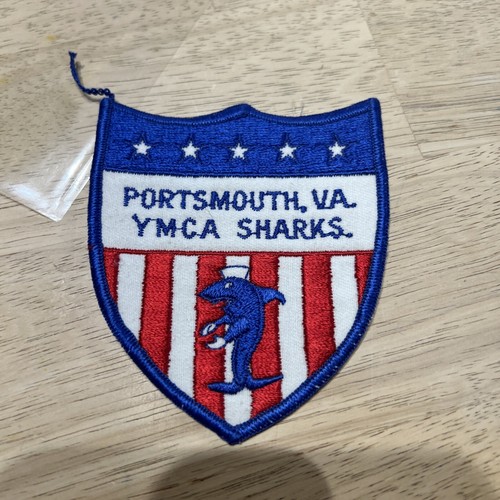 Vintage Portsmouth Virginia YMCA sharks Badge patch | eBay