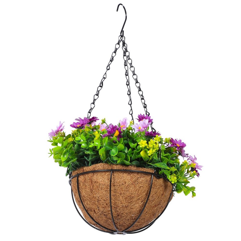 Vasi Fiori Da Appendere Cesto Di Appeso Fiore Artificiale Gancio | eBay