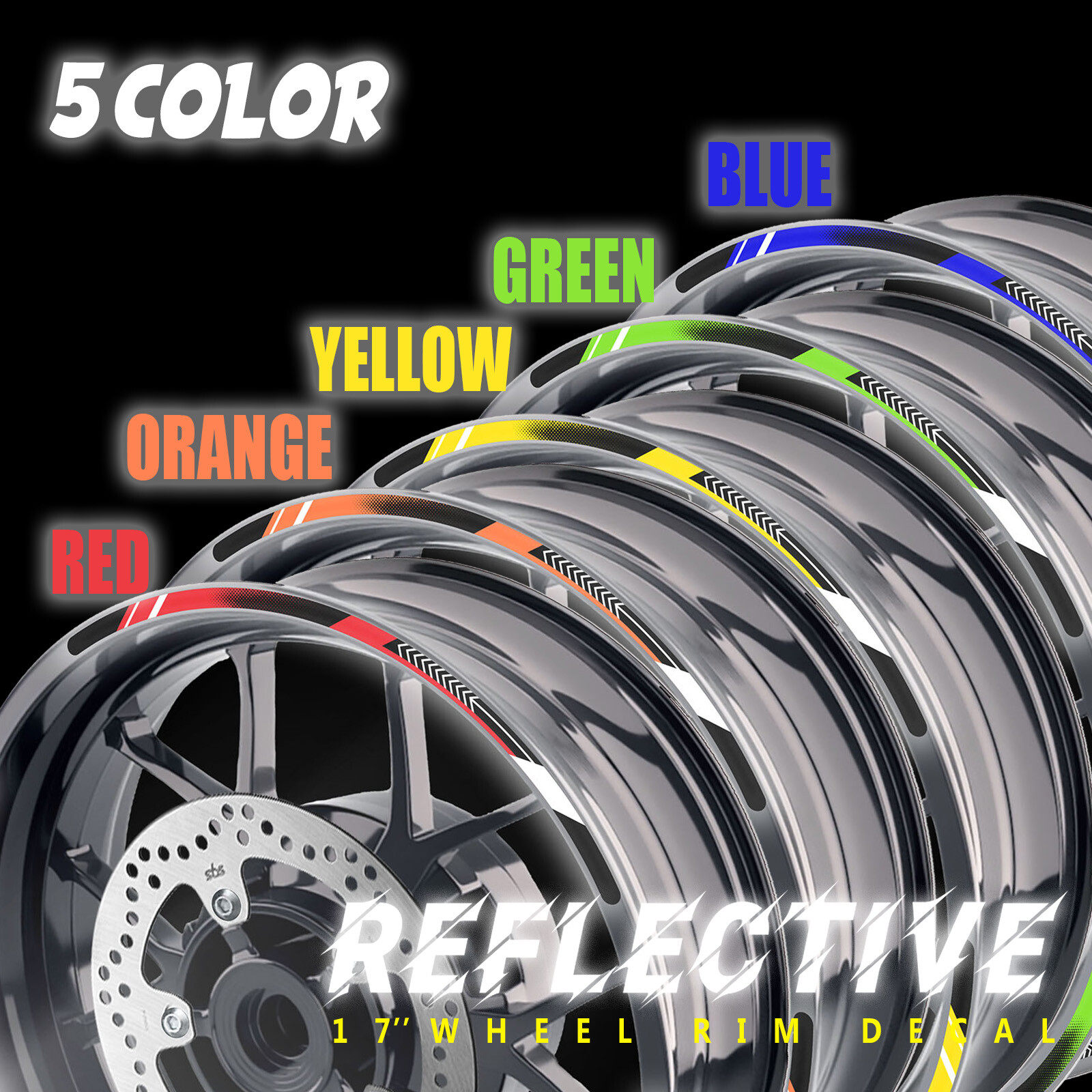 Arrow Reflective Wheel Rim Stickers For Aprilia MANA 850 07-18 17 16 15 ...