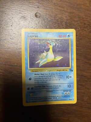 Pokémon TCG Lapras Fossil 10 Holo Unlimited Holo Rare | eBay