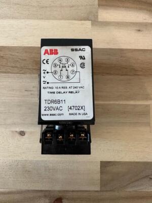 ABB SSAC TDR6B11 230VAC Time Delay Relay | eBay