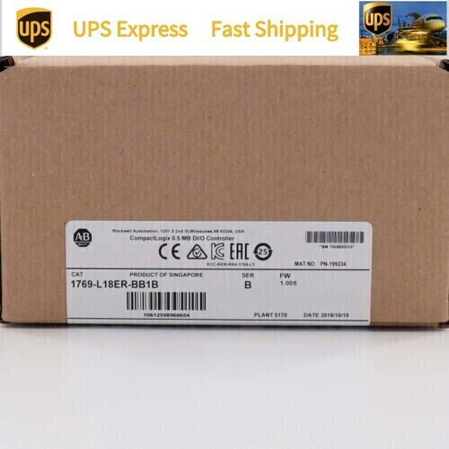 Free Tax AB 1769-L18ER-BB1B/B CompactLogix New Factory Sealed Expedited ...